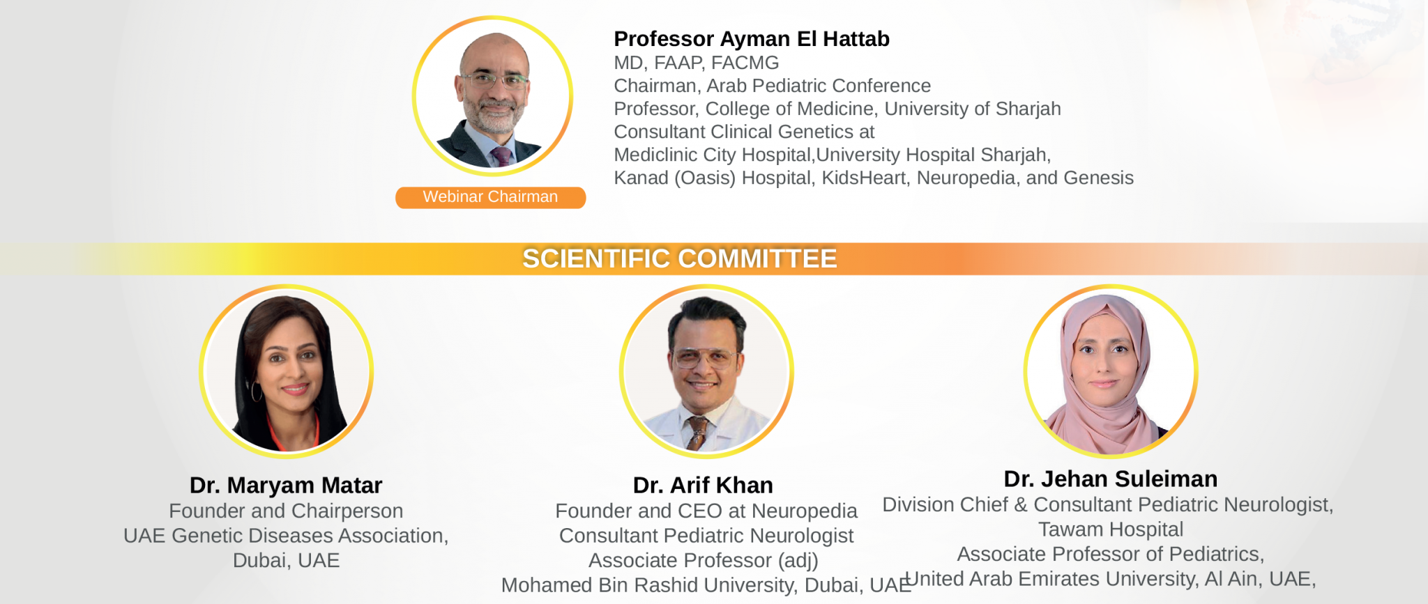 Scientific Committee – 6th Arab Pediatrics Conference Scientific Committee – 6th Arab Pediatrics Conference